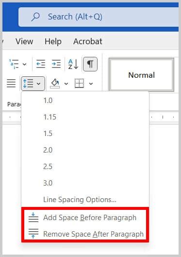 How To Adjust Paragraph Spacing In Microsoft Word