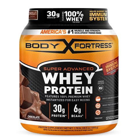 Buy Body Fortress Super Advanced Whey Protein Powder Chocolate Immune