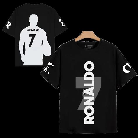 Cristiano Ronaldo Custom Cr7 Black T Shirt Custom Jerseys Kenya