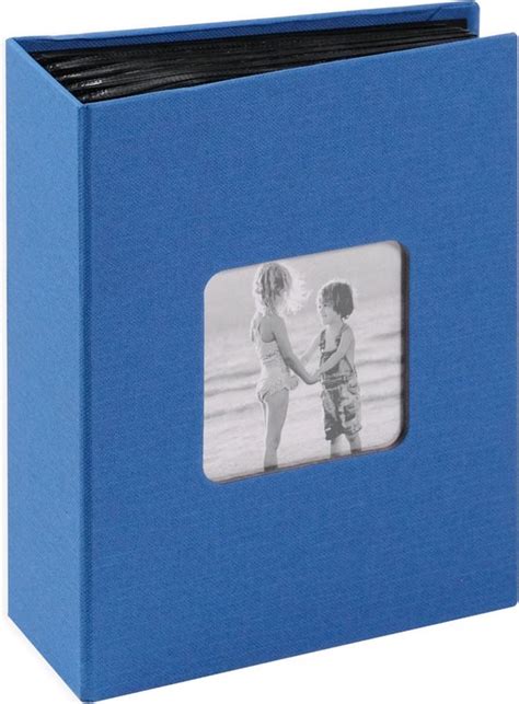 Fotoalbum Insteek Secadesign Vita 100 Fotos 10x15 Cm Kobalt Blauw Linnenstructuur Bol