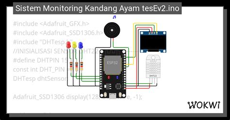 Sistem Monitoring Kandang Ayam Wokwi Esp32 Stm32 Arduino Simulator