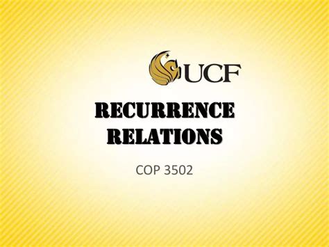 Ppt Recurrence Relations Powerpoint Presentation Free Download Id