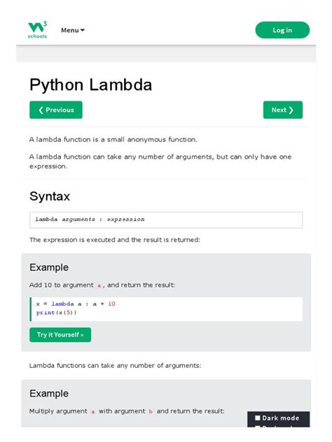 Python Lambda Pdf Anonymous Function Computer Programming