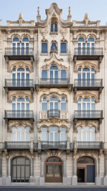 Premium Photo Facade Of A Patterned Building