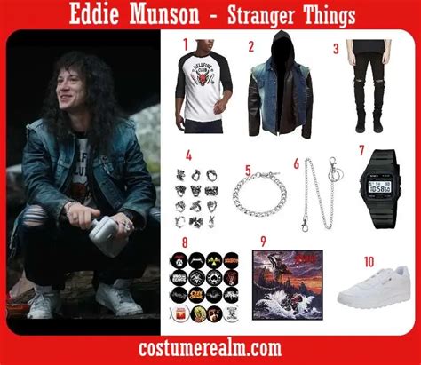 You Need The Following Items For Your Eddie Munson Costume Hellfire