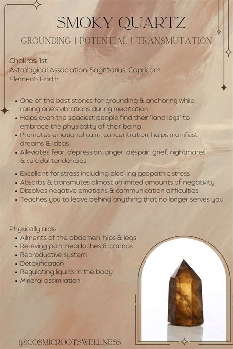 What Are The Properties Of Smoky Quartz At Laura Stanley Blog