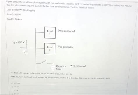 Solved Figure Below Shows A Three Phase System With Two Chegg Com