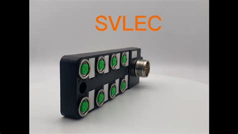 Svlec Ip67 Pnp Npn Multiport M12 8 Way Distribution Block Connect Box With M23 Plug Connection
