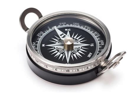 Premium Photo Compass With Clipping Path