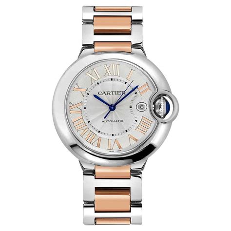 Cartier Ballon Bleu 42mm 18k Two Tone Yellow Gold And Steel Box Set