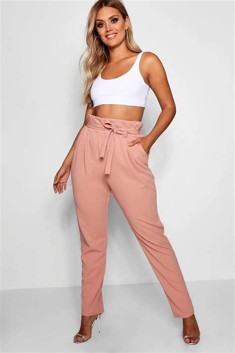 Plus Size Trousers Womens Plus Size Trousers Boohoo Uk Fashion