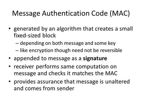 Cryptography And Network Security Message Authentication And Hash
