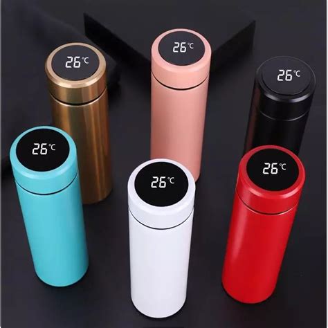 Fashion Smart Temperature Flask Led Display Vacuum Thermal Flask 500ml Insulation Bottle