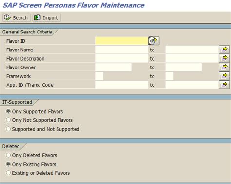 Sap Screen Personas Mass Flavor Maintenance For Transport Request