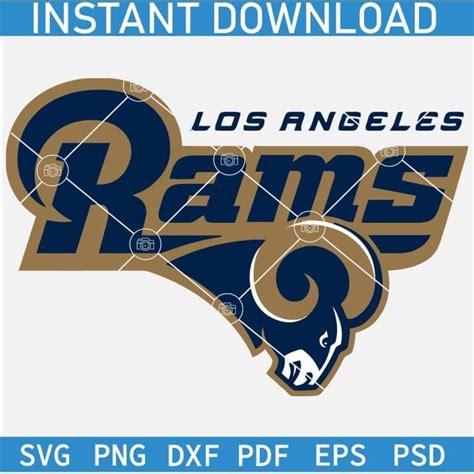 Rams Head Logo Svg Los Angeles Rams Svg Los Angeles Rams Logo Svg