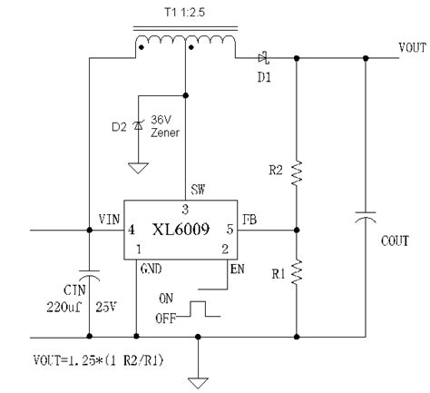 Xl6009 Pwm Switching Datasheet Pinout Equivalent Circuit 59 Off