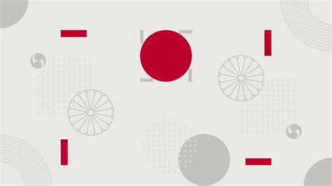 일본 스타일로 만든 기하학적 추상 배경 일본의 상징 국화 마가 타마 기하학적 모양의 간단한 배경 바탕 화면 배경 무늬 배너