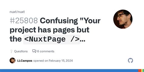 Confusing Your Project Has Pages But The ` ` Component Has Not Been Used Error · Nuxt Nuxt