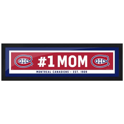 Montreal Canadians 1 Mom 6x22 Frame Hockey Hall Of Fame