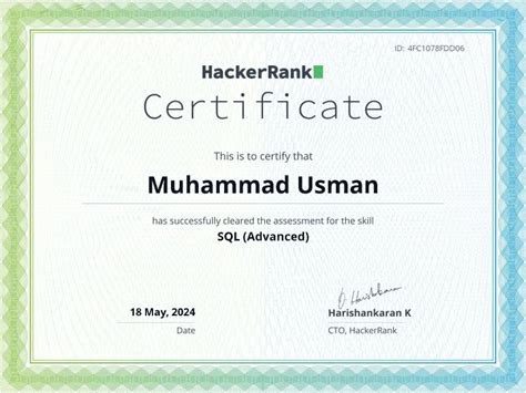 muhammad usman rana on linkedin i m happy to share that i ve obtained a new certification sql