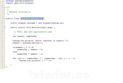 Ciclo For Java Numeros Pares Precedentes Tutorias Co
