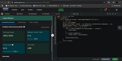 Geekstreak2024 Gfg160 Geeksforgeeks Codingchallenge Geekstreak Ritik Sapate