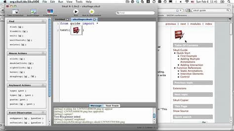 Sikuli Guide First Example Youtube
