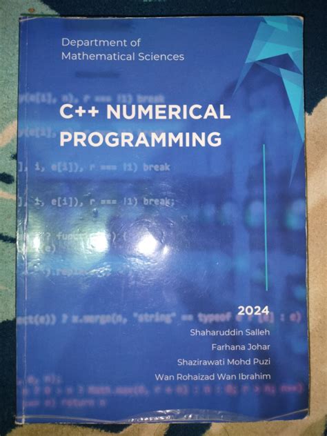 C Numerical Programming Utm Hobbies And Toys Books And Magazines Textbooks On Carousell