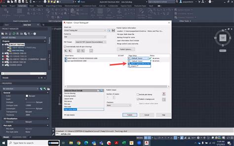 Ace Publish Page Setup Autodesk Community