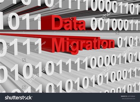 Data Migration Form Binary Code 3d Stock Illustration 629104844
