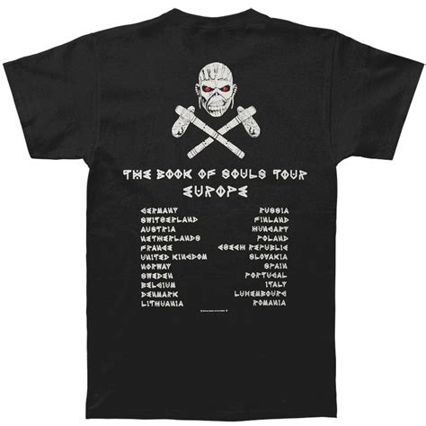 Iron Maiden Book Of Souls European Tour V1 T Shirt 309077 Rockabilia