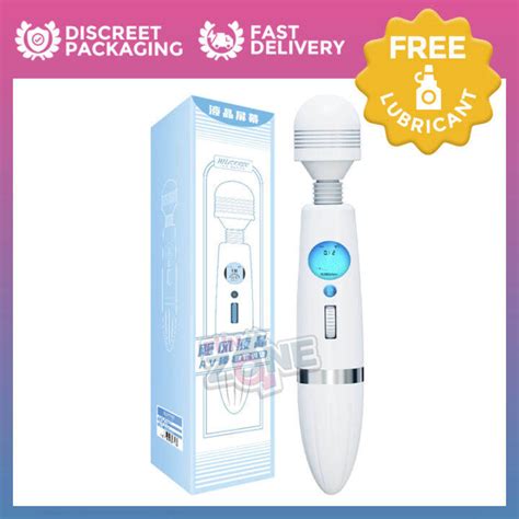 Funzone Hurricane Lcd Av Wand Vibrator With Tongue Sex Toy For Women