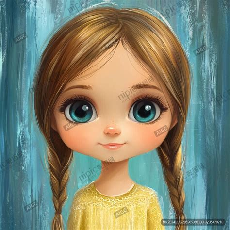 Ai创作图小女孩儿插 小女孩头像插画 小女孩q版 黏土头像 3d女娃 鼠绘卡通娃娃 大眼睛姑娘 原创卡通小女孩 儿插女孩 原创小朋友头像 儿插少女 3d效果女孩 卡通小女孩头像 原创卡通女孩