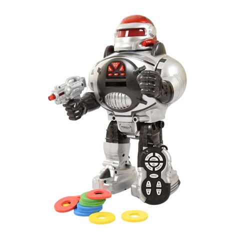 Интерактивный робот на радиоуправлении с подсветкой и звуковыми эффектами стреляет дисками