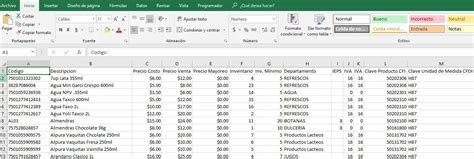 Lista De Productos De Una Tienda De Abarrotes En Excel Recursos Excel