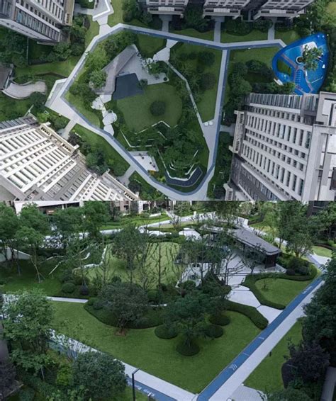 重庆 龙湖·嘉天下 大区 一株老树、一片草坪，都在不断散发生命力序列的层次植物围合出一个个静谧的林下空间，小巧精致的中心会客厅宛如漂浮于绿洲之上的一叶小舟，在花香与鸟鸣，清风与绿荫中感受大