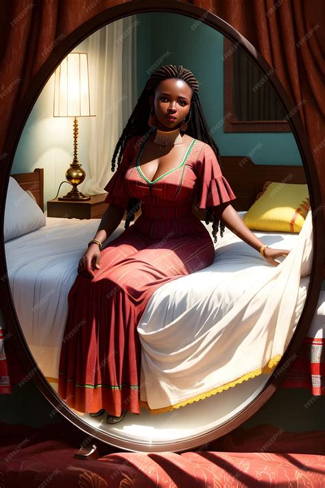 Premium Photo African Woman In Bed Ai Generative