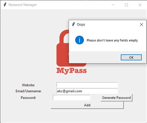 GitHub Saqlainrocks Password Manager