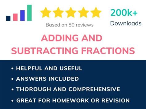 Adding And Subtracting Fractions Teaching Resources