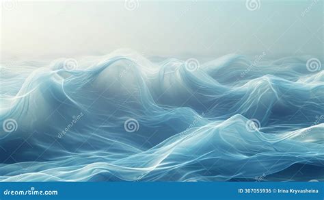 Subtle Gradients Blend In Calming Hues Resembling Gentle Waves Large Copyspace Area Stock