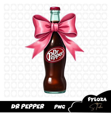 Dr Pepper Pink Bow Coquette Png Cute Pink Soda Drink Aesthetic Girly