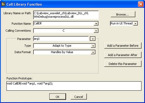 embedding an interpreter via call library function block