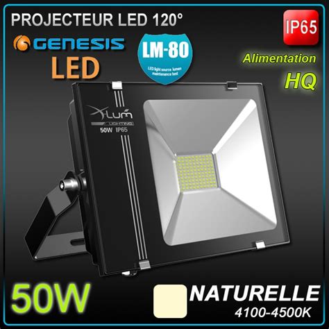 PROJECTEUR LED 50W 4500K 120 230V 5620Lm BLACK Vie En Conscience