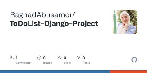 Github Raghadabusamortodolist Django Project