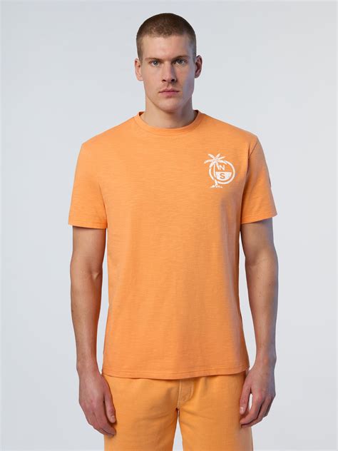 T Shirt With Palm Tree Print Northsails