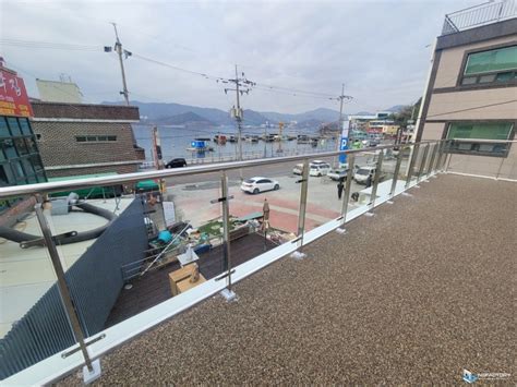 창원 귀산동 카페 테라스 유리난간 시공feat마창대교 강화유리난간 창원난간업체 튼튼한 안전한 유리난간대 난간대