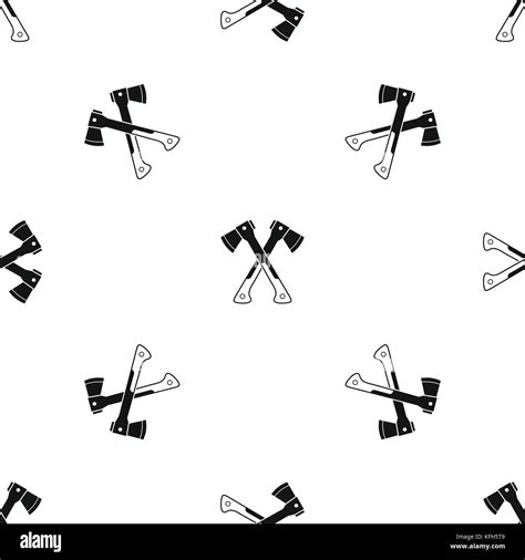 Crossed Axes Pattern Seamless Black Stock Vector Image And Art Alamy