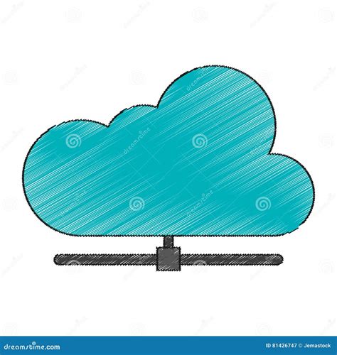 Isolated Cloud Computing Design Stock Vector Illustration Of Mobile Information 81426747