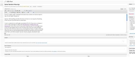 Why Is The Visual Editor In Wordpress Limiting The Width By Wrapping