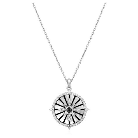 Ania Haie Silver Astrolabe Necklace Big W